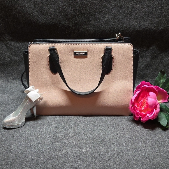 kate spade | Bags | Kate Spade Blush And Black Satchel | Poshmark